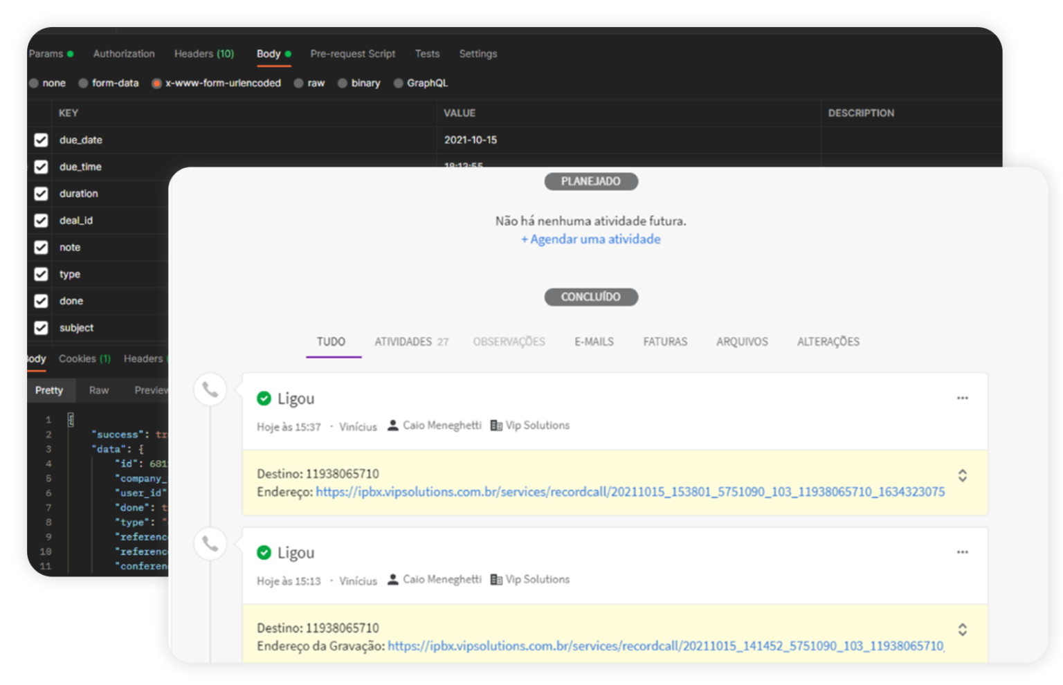 Integrações – Vip Solutions